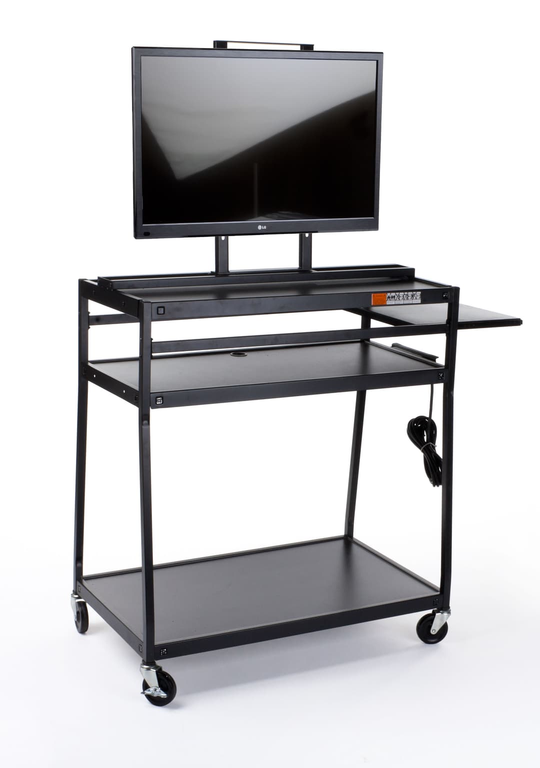 Media Carts w/ Side Shelf & Removable Television Mount | Displays2Go