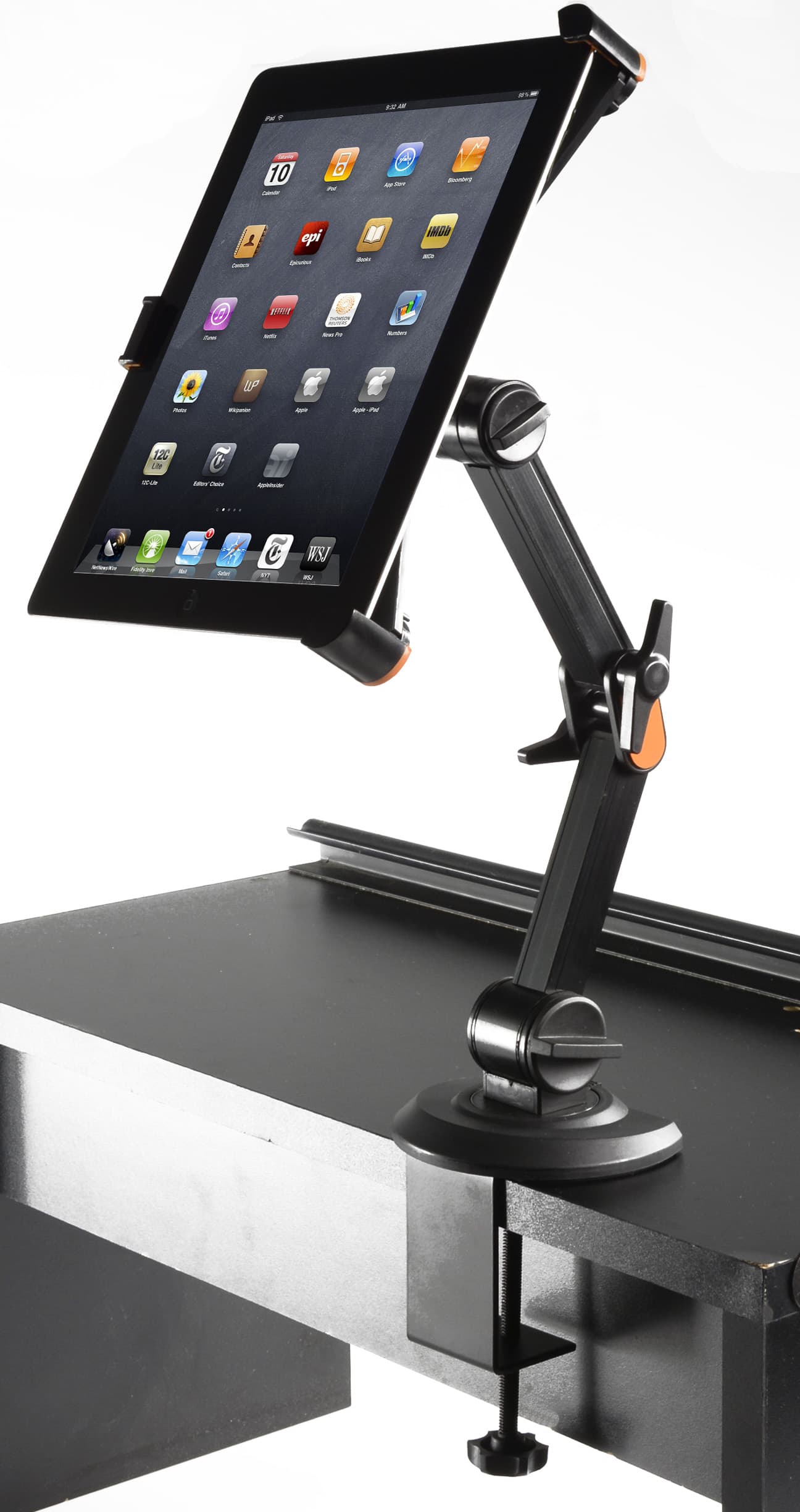 Tablet Desk Stand | Bendable Arm, Fits Universal Sizes | Displays2Go