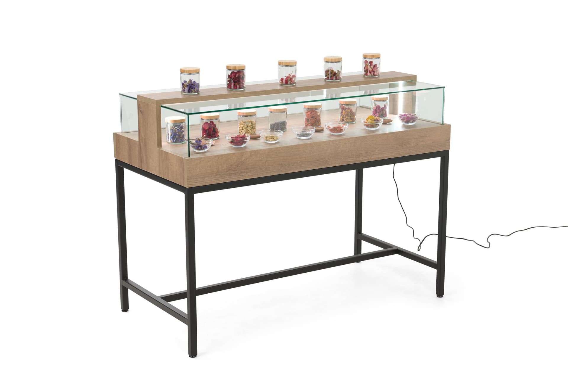 Dispensary Display Case | Tempered Glass Illuminated Showcase | Displays2Go