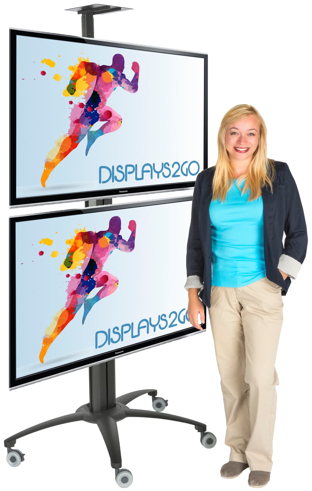 Dual TV Stand with Power Distribution | Heavy Duty Construction ...
