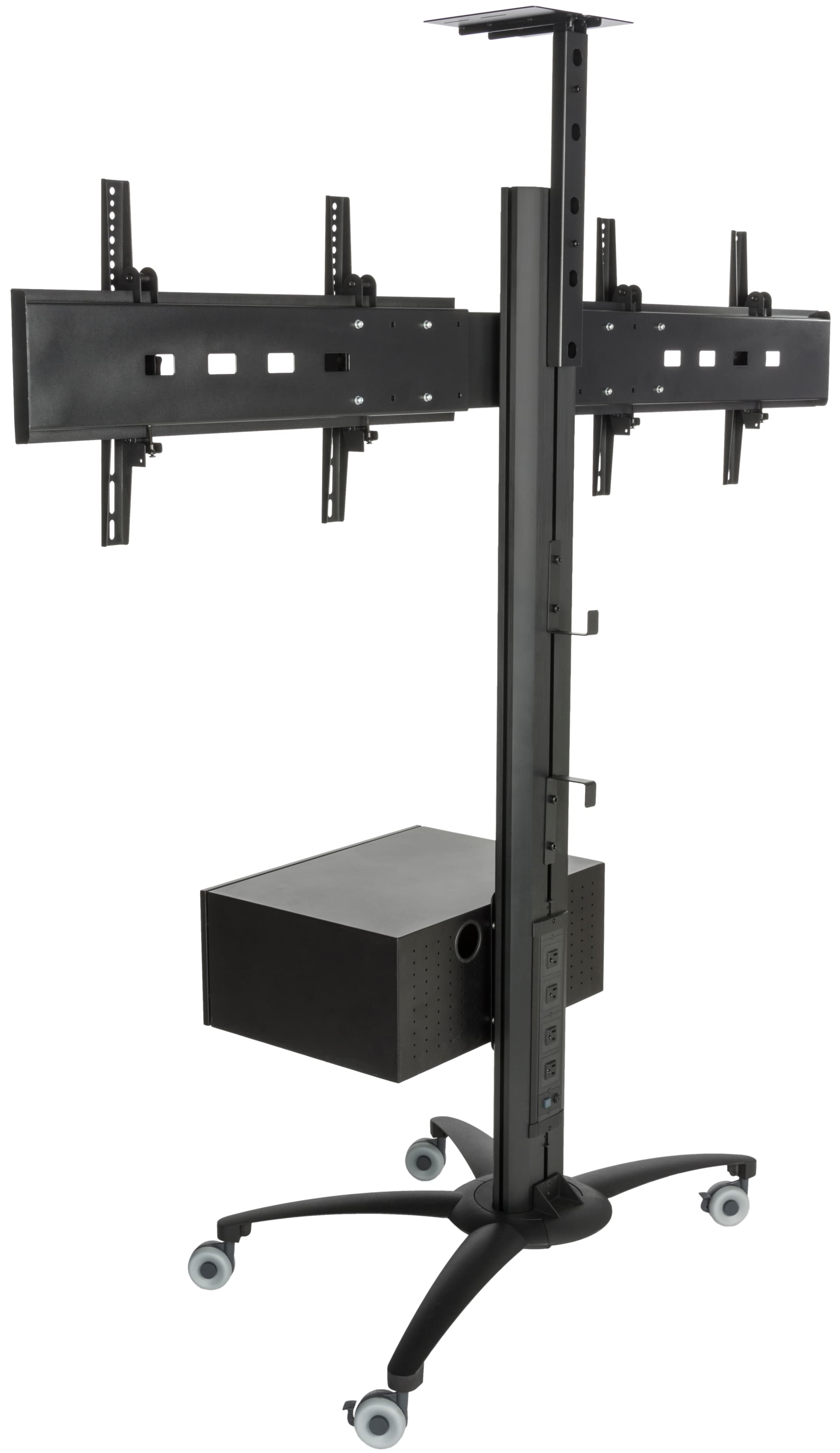 Dual Screen TV Stand with Power Distribution | Media Cabinet | Displays2Go