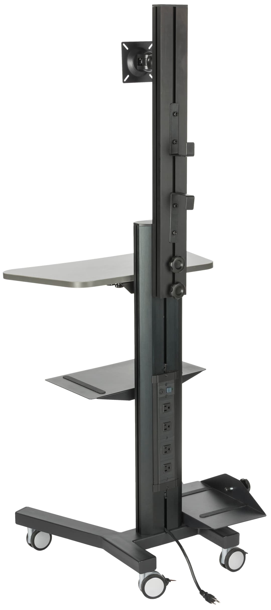 Ergonomic Computer Workstation | Sliding Keyboard Shelf | Displays2Go