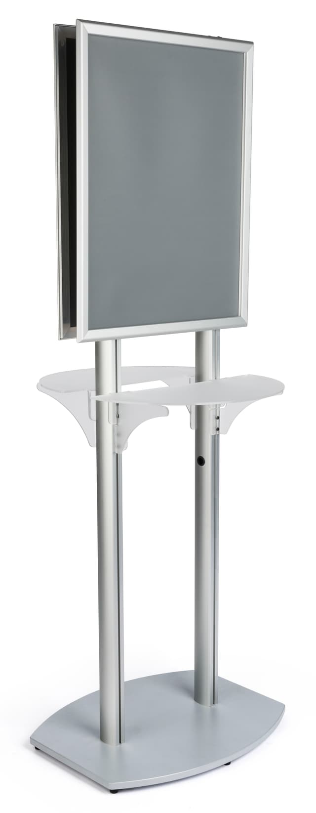 22x28 Twin Pedestal Poster Display | Acrylic Shelf | Displays2Go