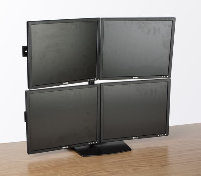 Quad Monitor Stand for Desktop | For 4 TVs or Computer Screens ...
