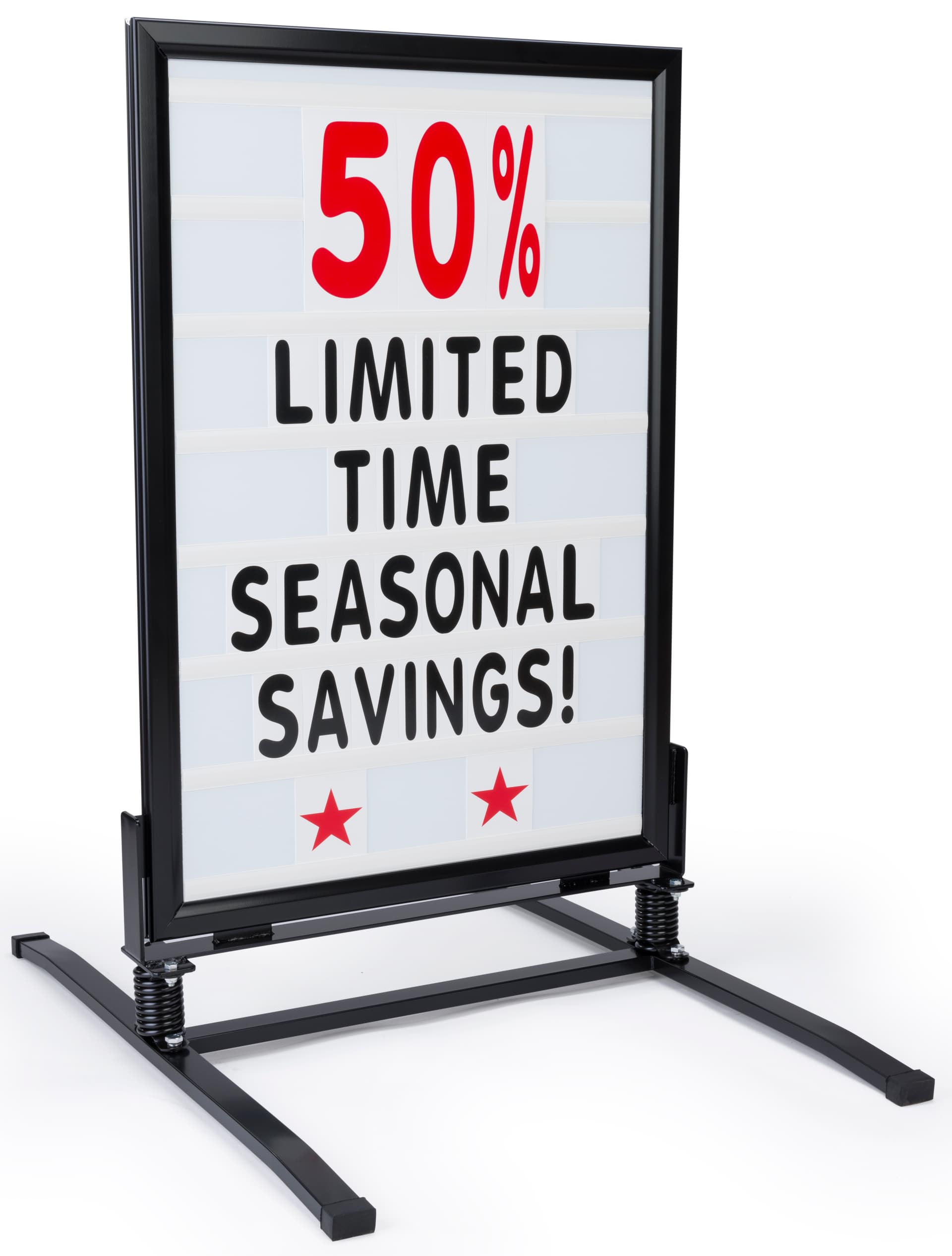 Portable Sign with Changeable Letter Set | 320 Symbols | Displays2Go