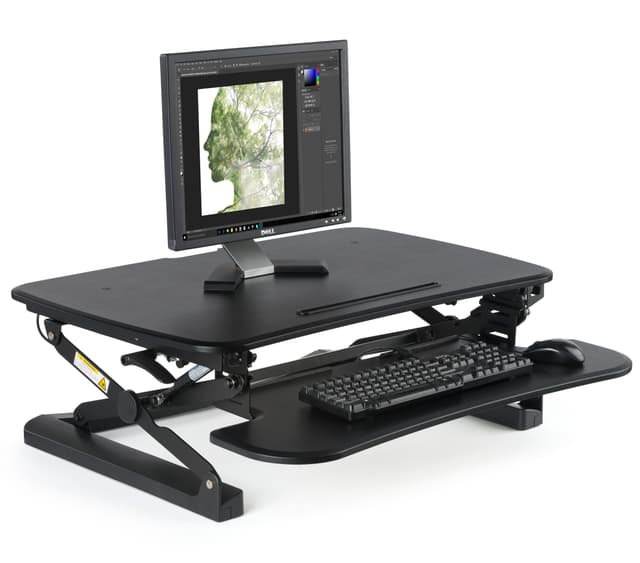 Computer Riser Standing Desk | Fixed Keyboard | Displays2Go