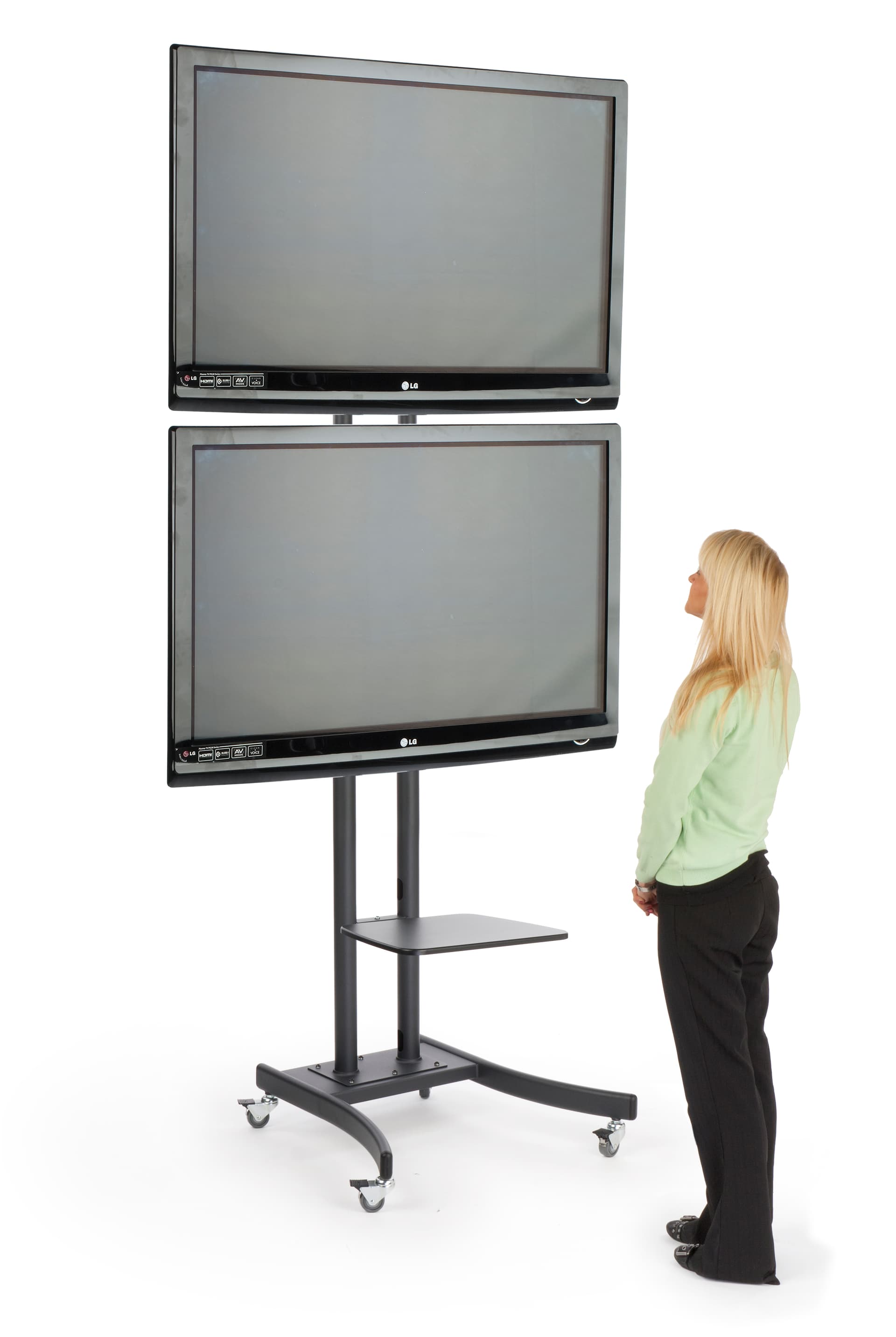 Dual Monitor LCD Stand - 32"-65" Screens | Displays2Go