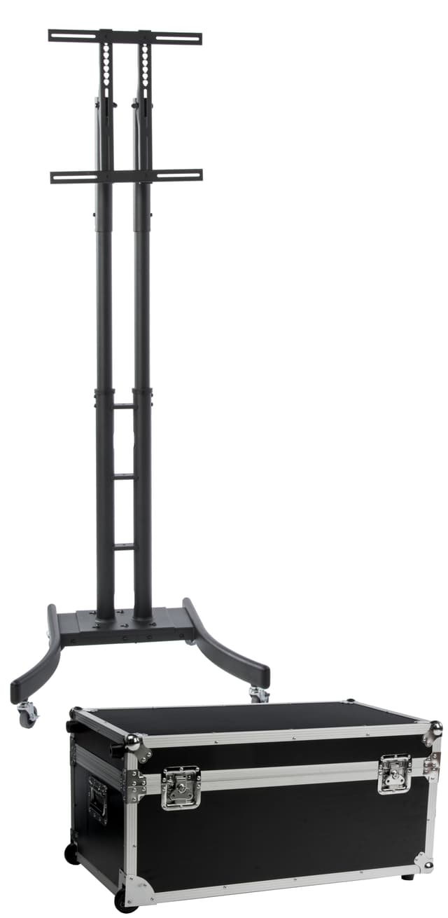 Portable TV Stand with Case | Folding Base for Travelling | Displays2Go