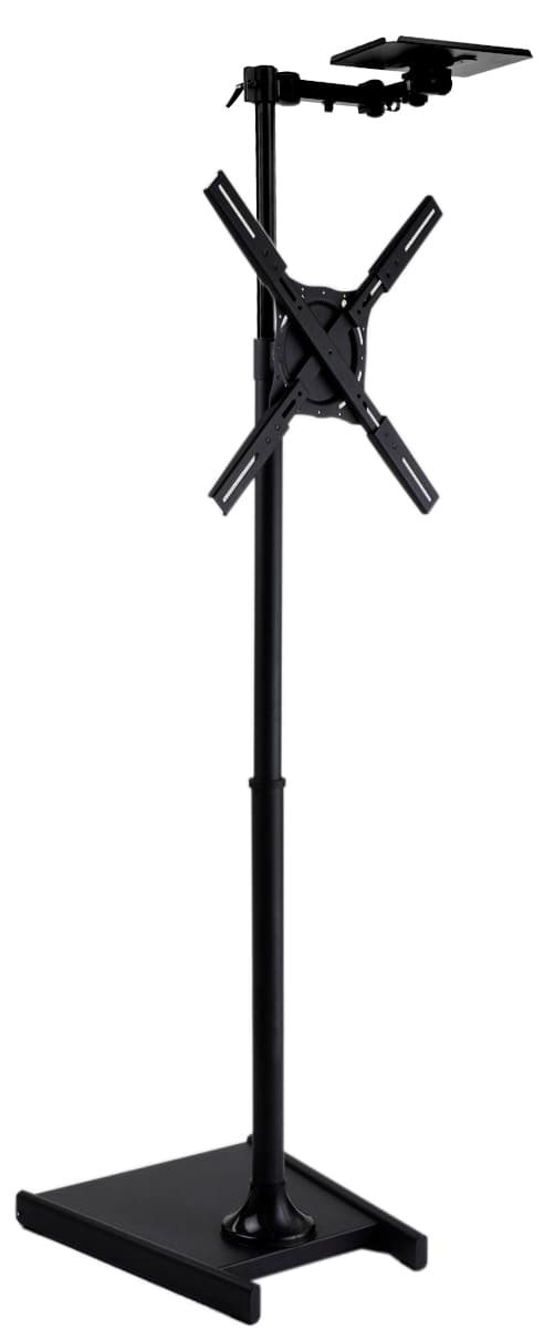 Floor TV Window Display Stand |For 27” – 60” Monitors w/ Shelf ...