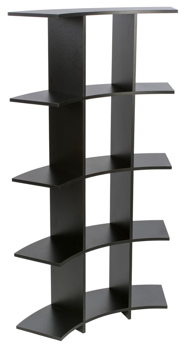 Curved Wooden Shelves | 12 Contoured Open Front Storage Cubes | Displays2Go
