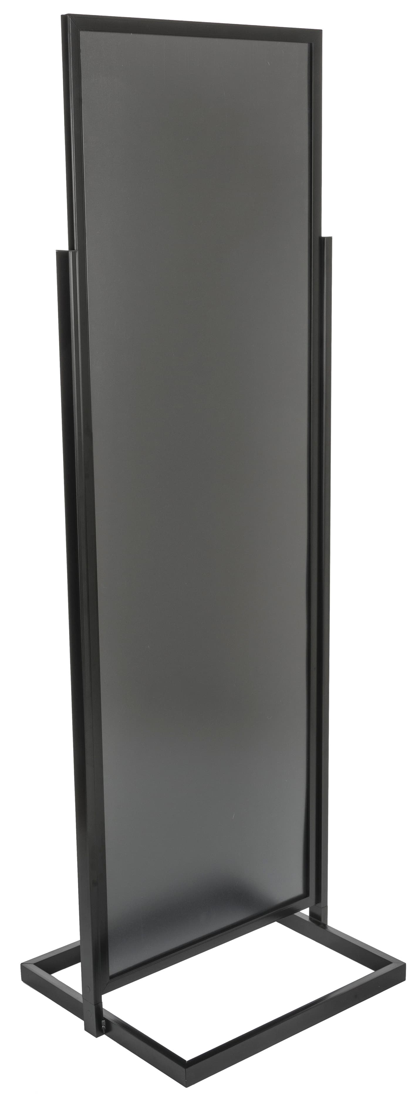 Black 22” x 69” Poster Stand | Double Pedestal Base | Displays2Go