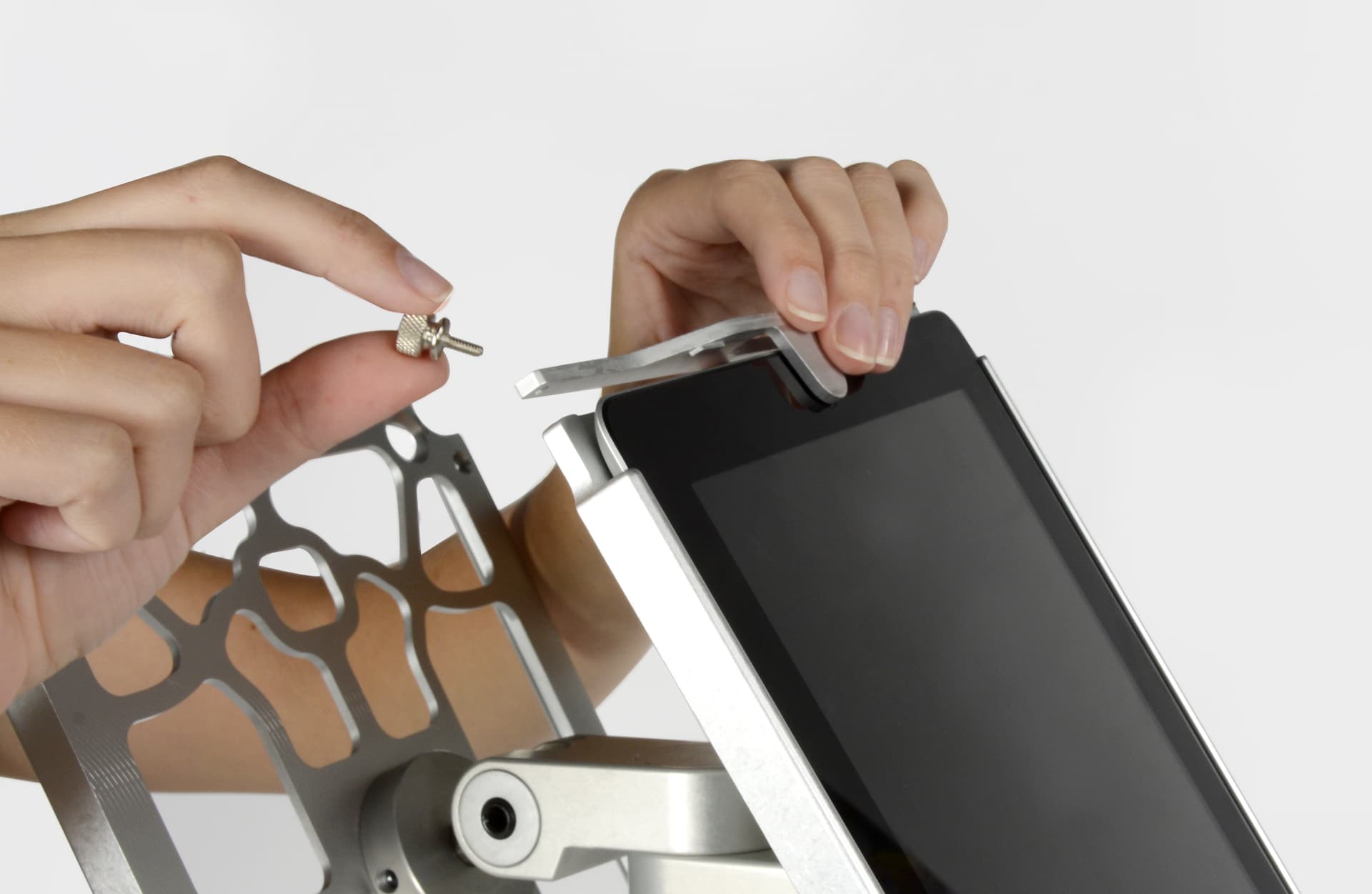 Dual iPad Floor Stand | Portrait or Landscape Orientation | Displays2Go
