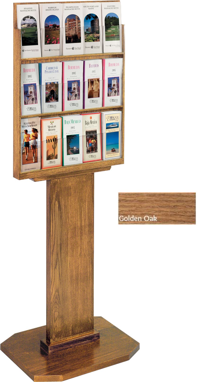 Wood Brochure Display Stand | Freestanding Design | Displays2Go