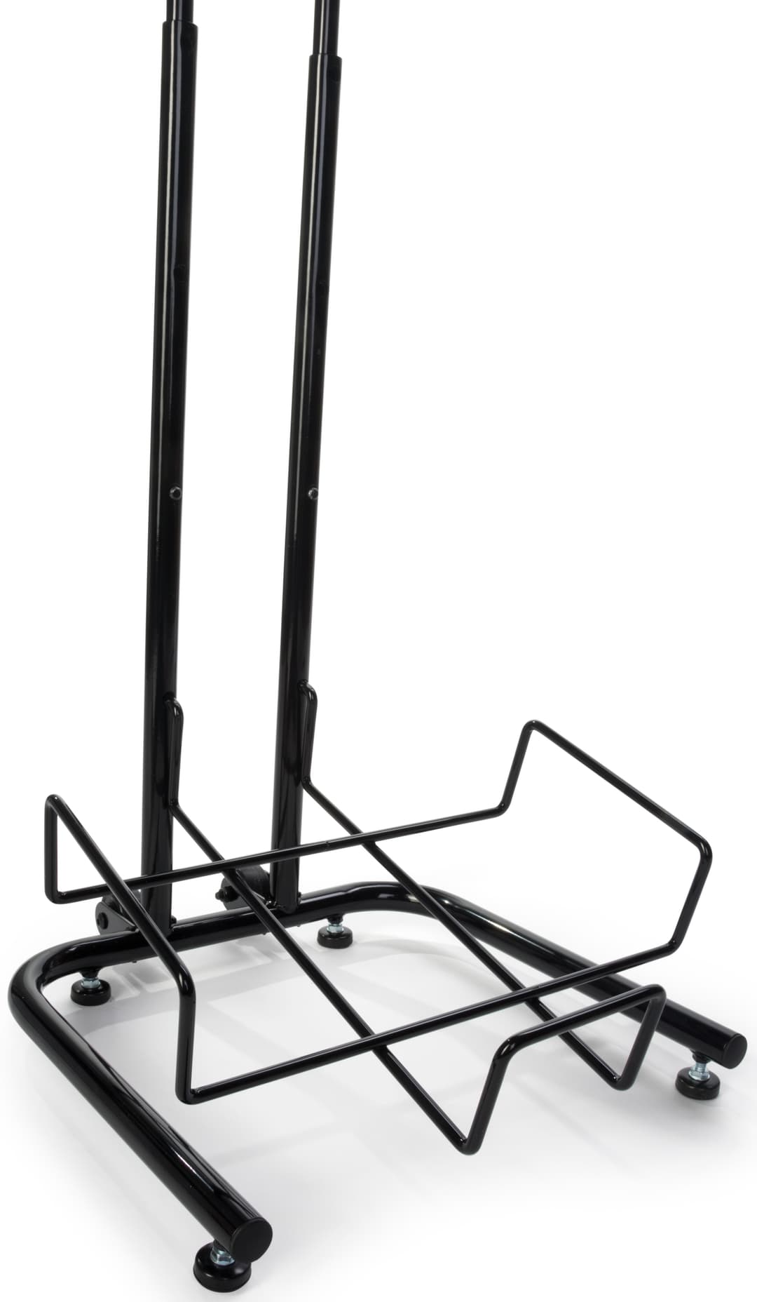 2 Tier Square Basket Stand | Built-In Wheels | Displays2Go