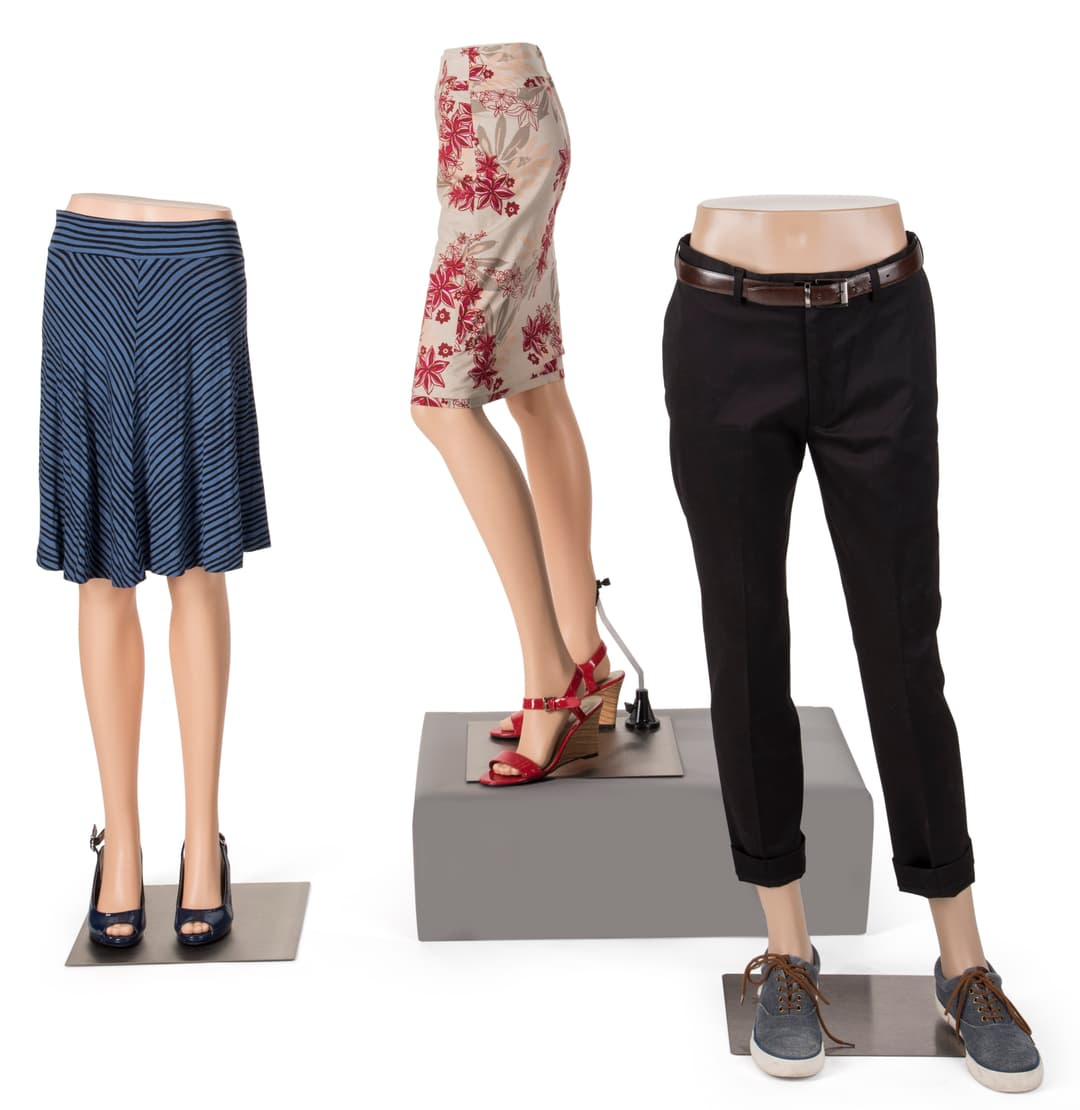 Female Mannequin Leg Form | Metal Base | Displays2Go