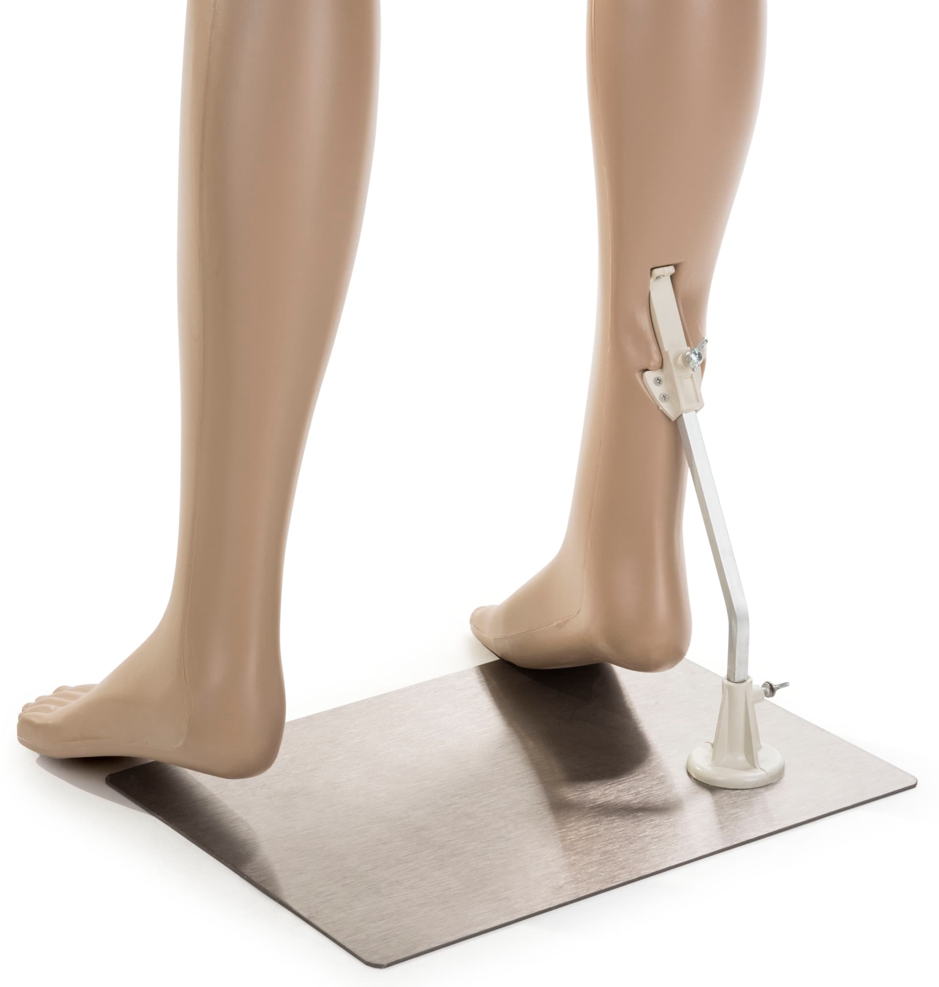 Male Mannequin Leg Form | Metal Base | Displays2Go