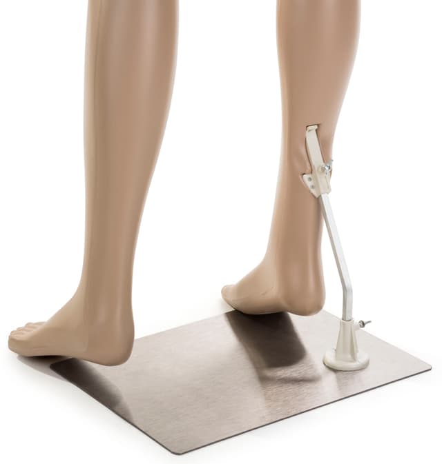 Male Mannequin Leg Form | Metal Base | Displays2Go