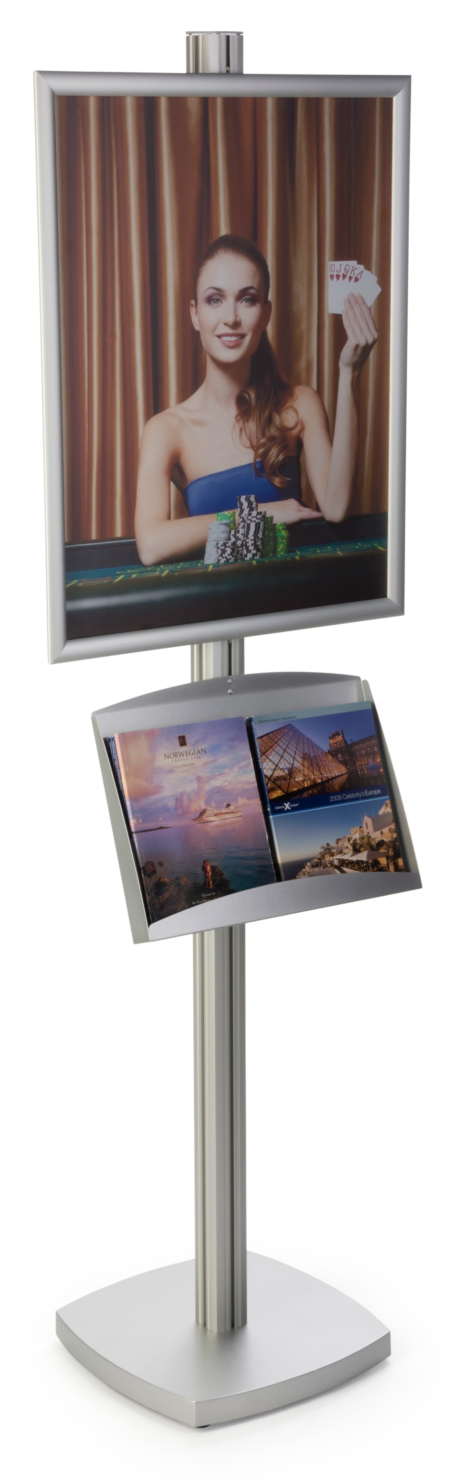 22x28 Snap Metal Frame with Literature Tray | Open Face Holder ...