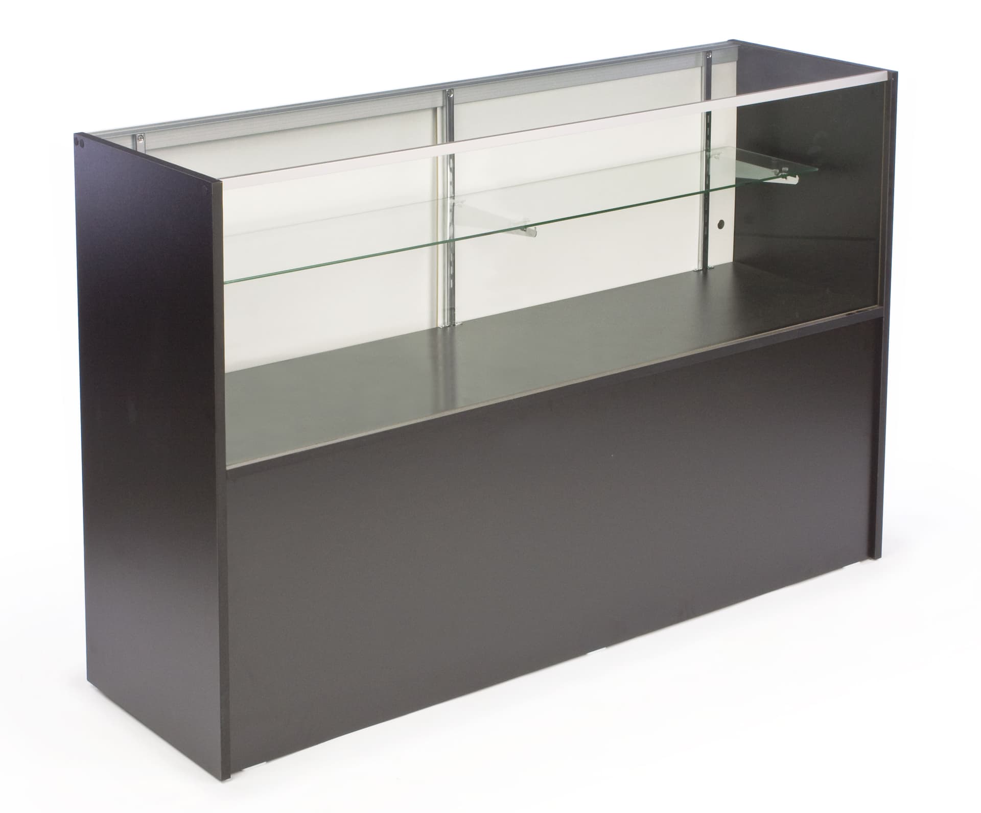 Display Case | Adjustable Glass Shelves w/ Sliding Doors | Displays2Go