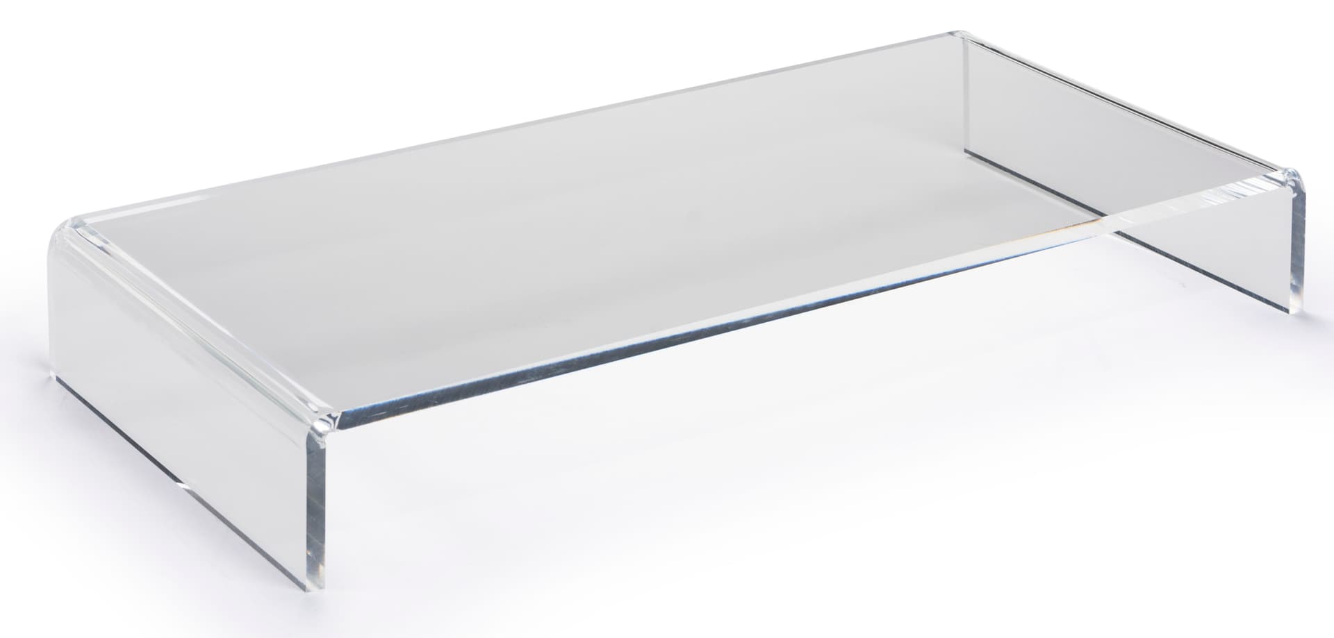 Acrylic Monitor Stand | Clear Polished Design | Displays2Go