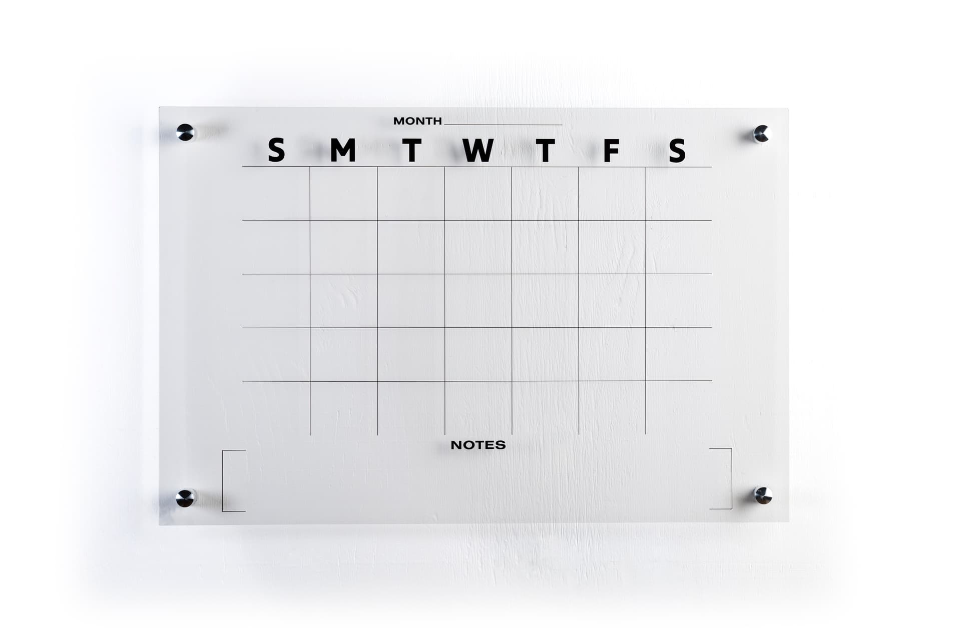 30-Day Calendar Whiteboard | Wall-Mounted Acrylic | Displays2Go