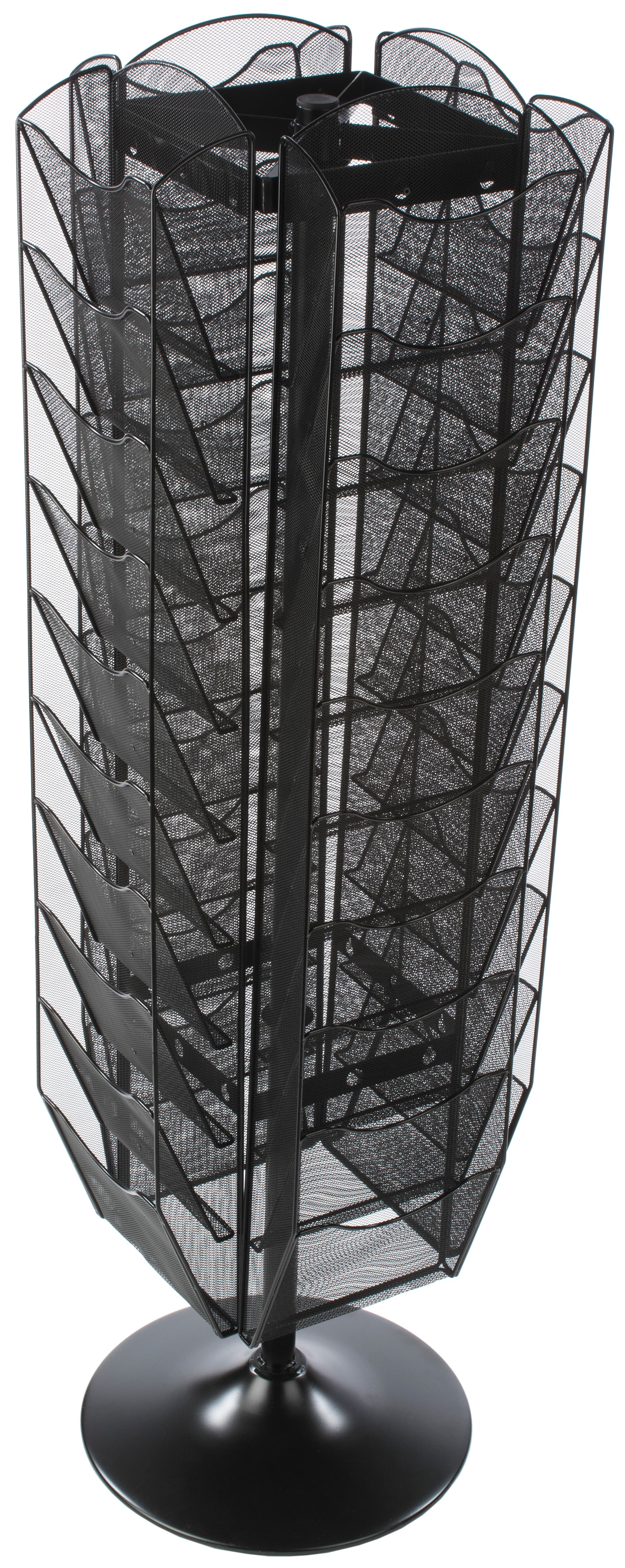 Rotating Mesh Literature Stand | 40 or 80 Pockets | Displays2Go