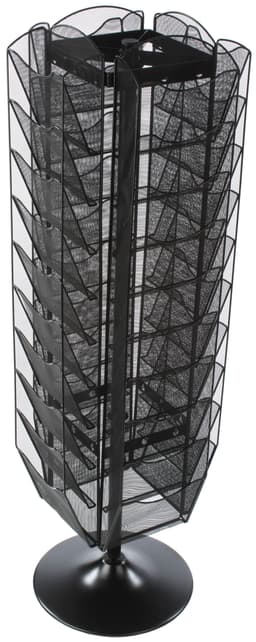 Rotating Mesh Literature Stand | 40 or 80 Pockets | Displays2Go