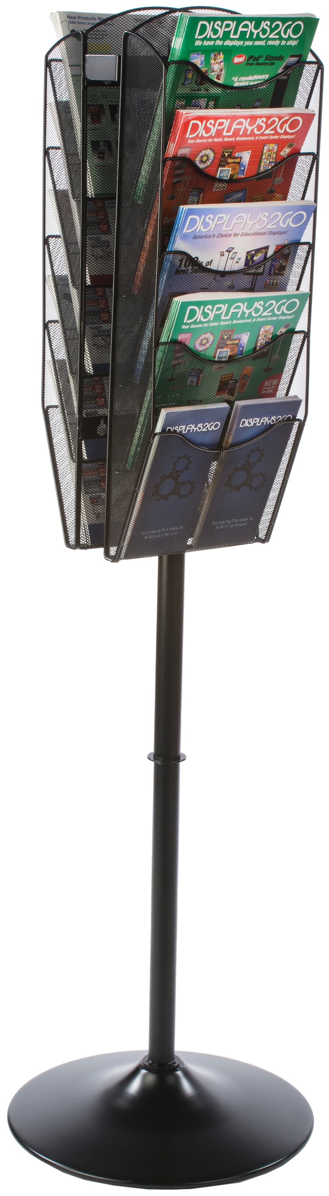 Rotating Mesh Magazine Display | Double Sided | Displays2Go