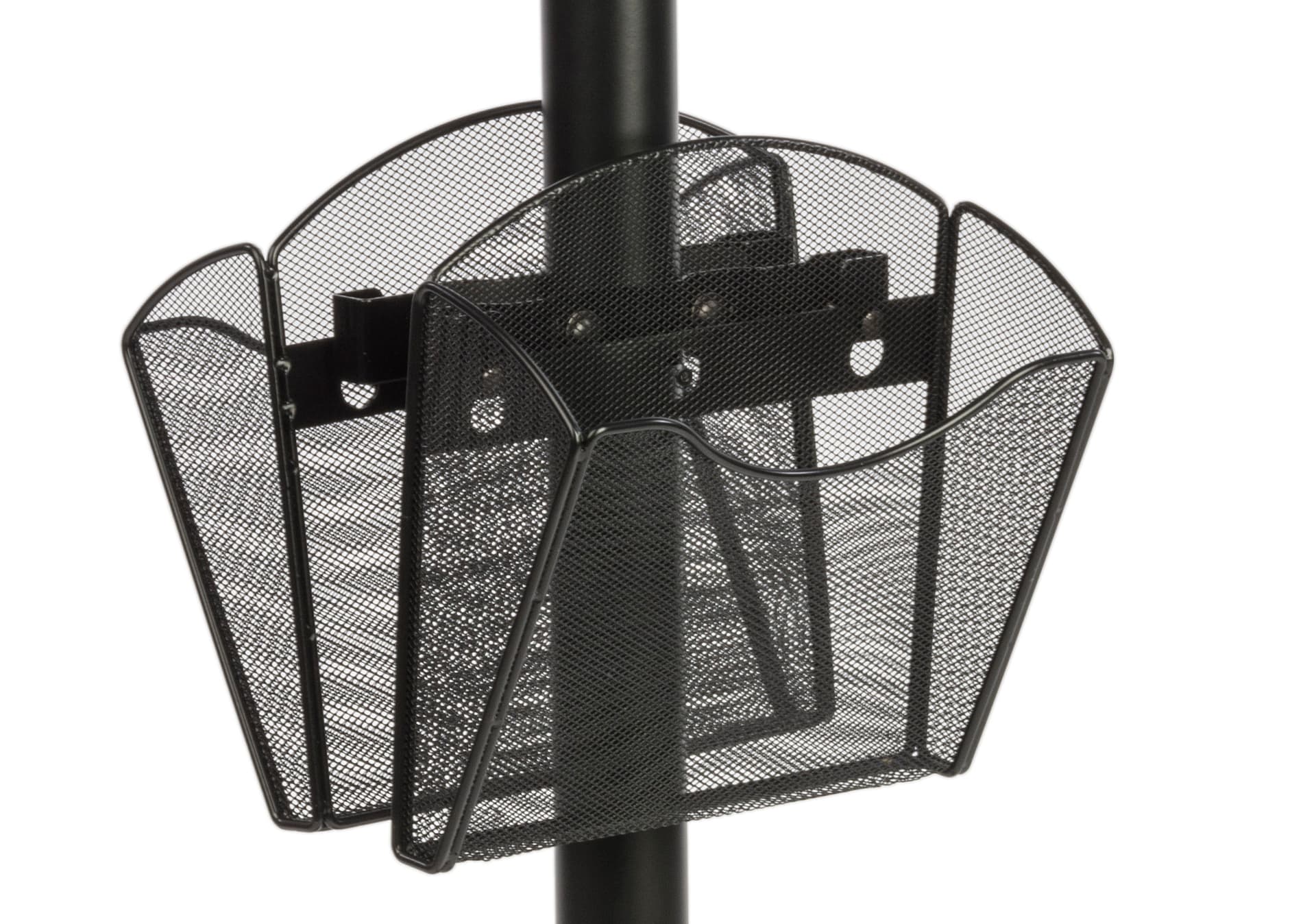 Double-Sided Mesh Literature Pocket with Bracket | for Sign Pole ...