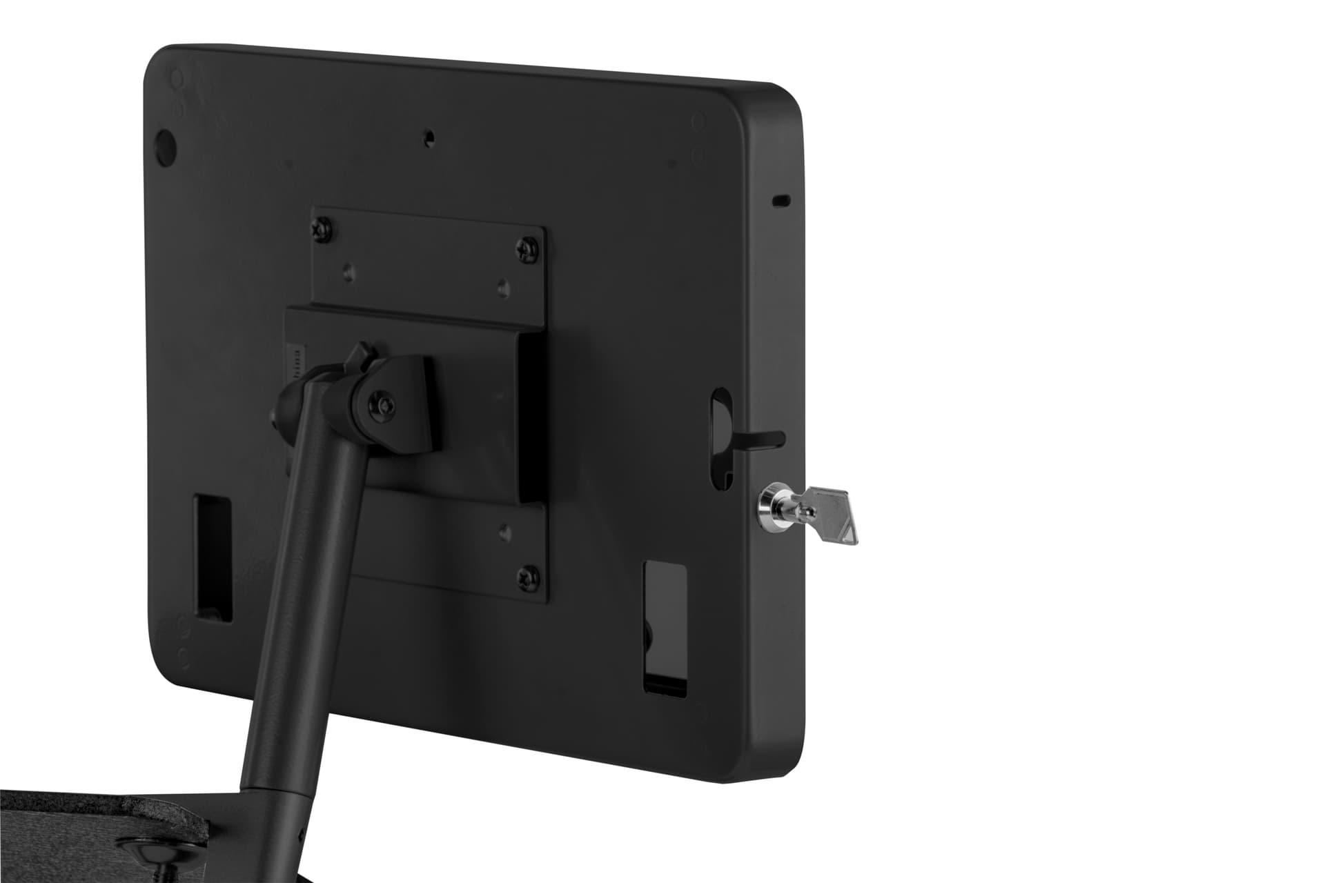 Podium for iPad | Black Truss Stand & Clamping Enclosure | Displays2Go