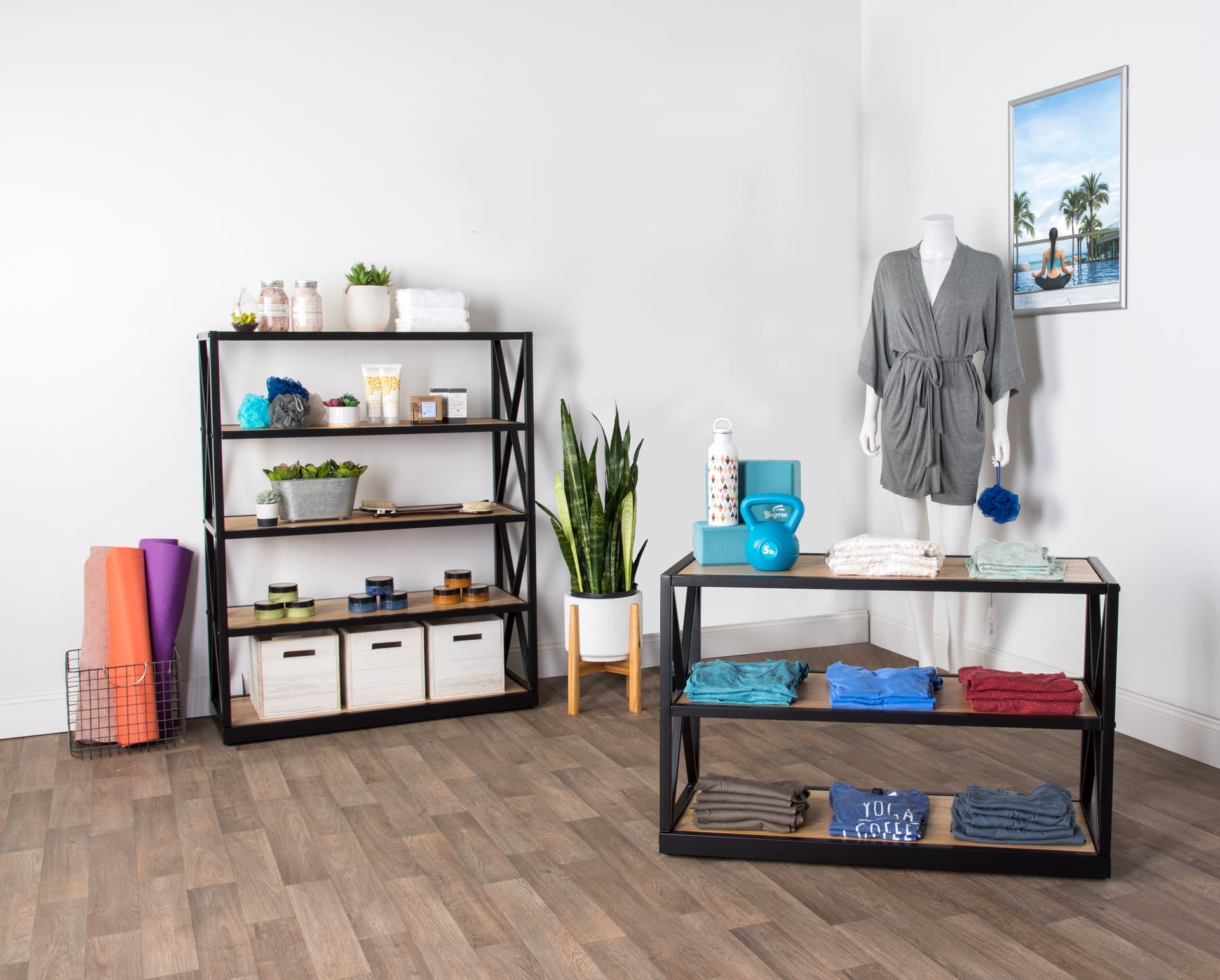 Engineers Industrial Bookcase Shelves | Rustic Store Fixture | Displays2Go