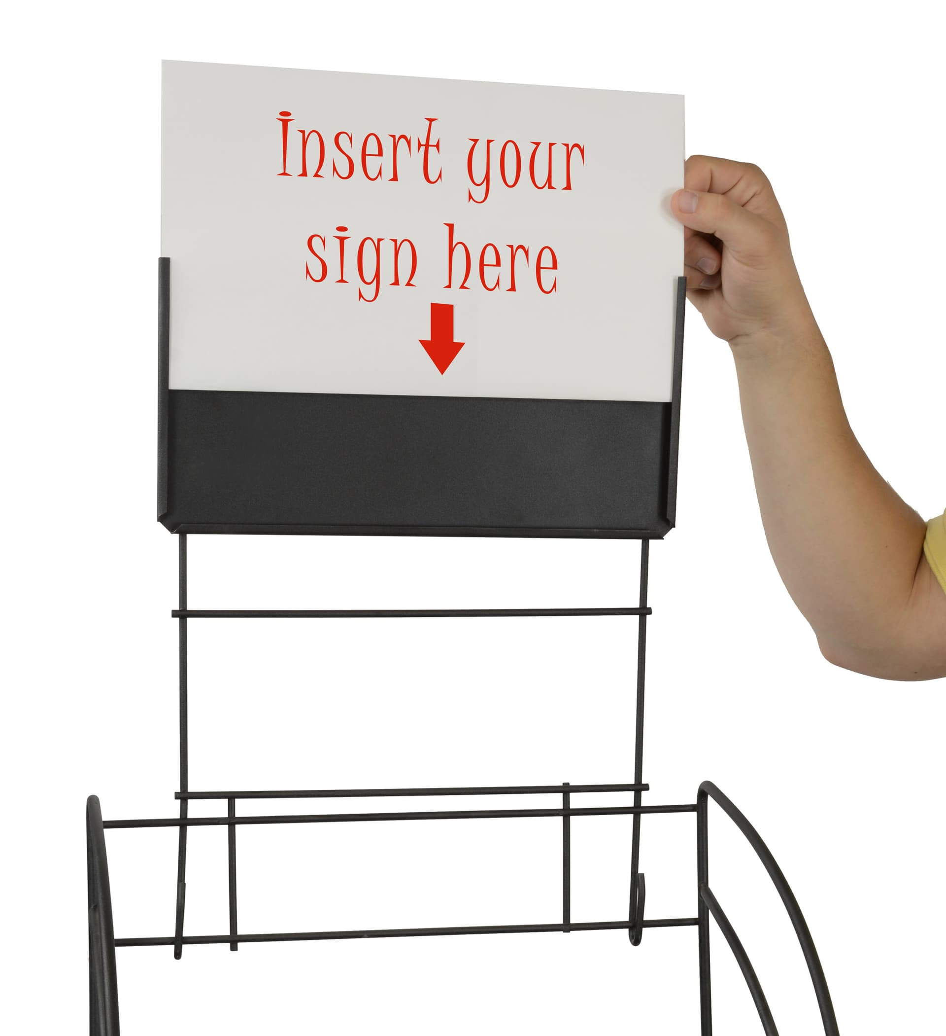 Metal POP Display Rack | 14" w/ Metal Shelving, Wheels & Header ...