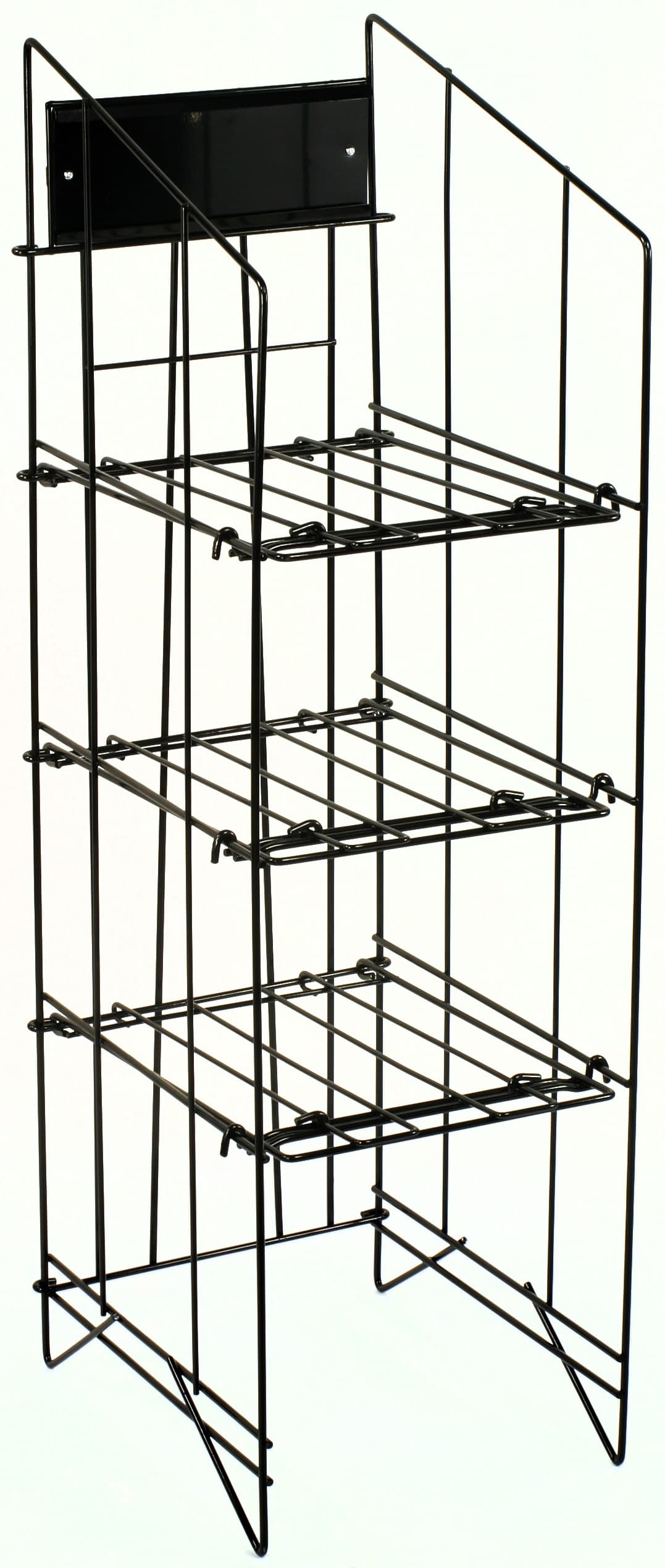 Tabloid Newspaper Racks | 3 Stacked Shelf Displays | Displays2Go