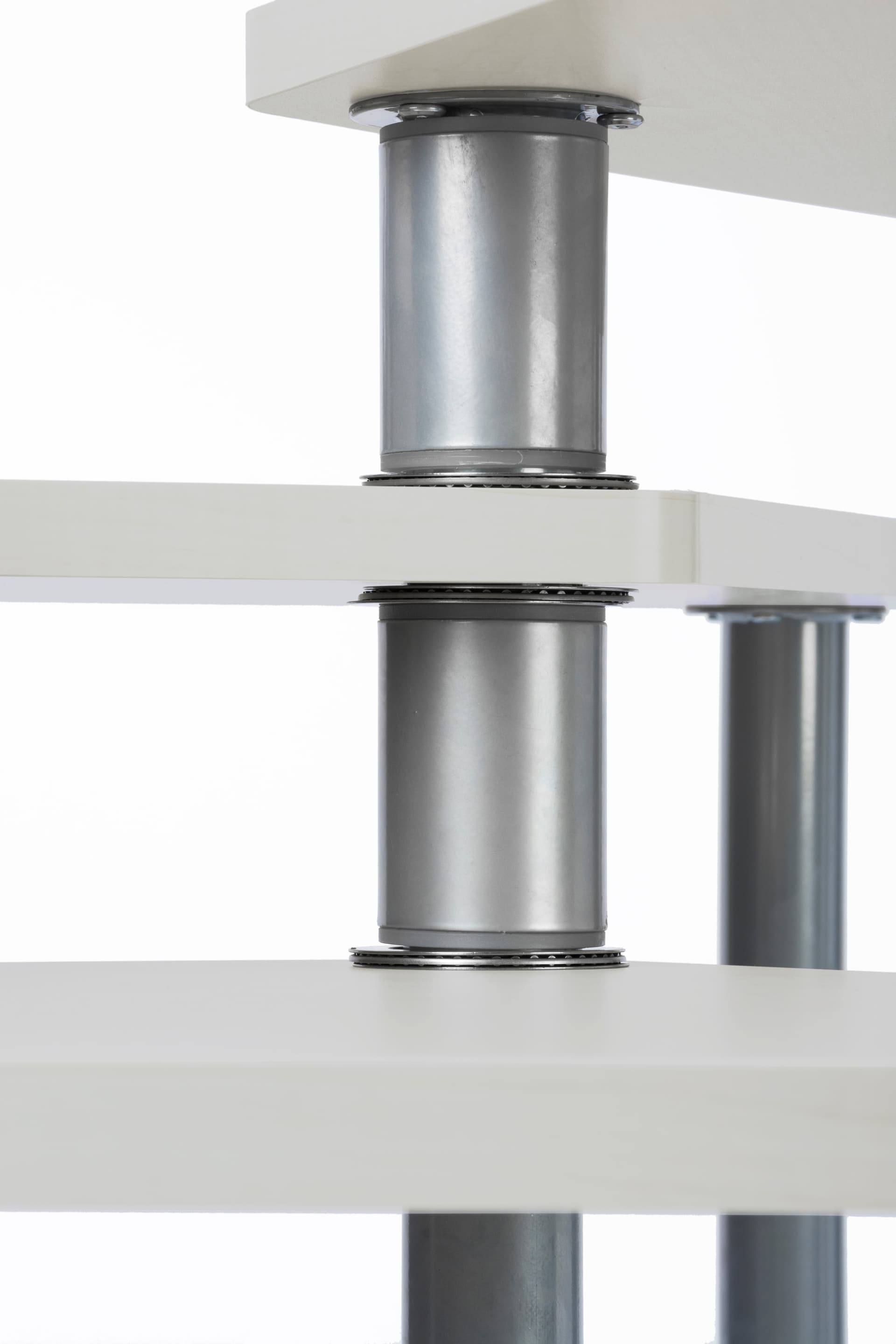 White Rotating Retail Display Table | 4 Tiers | Displays2Go