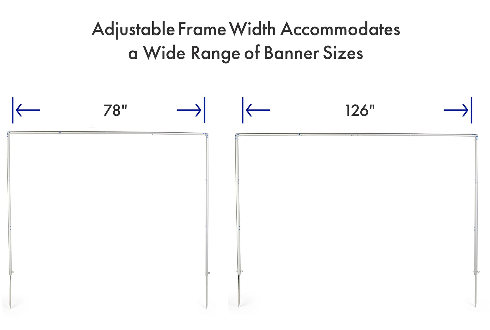 In-Ground Banner Frame | Portable Design w/ Carry Case | Displays2Go