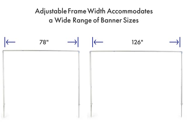 In-Ground Banner Frame | Portable Design w/ Carry Case | Displays2Go