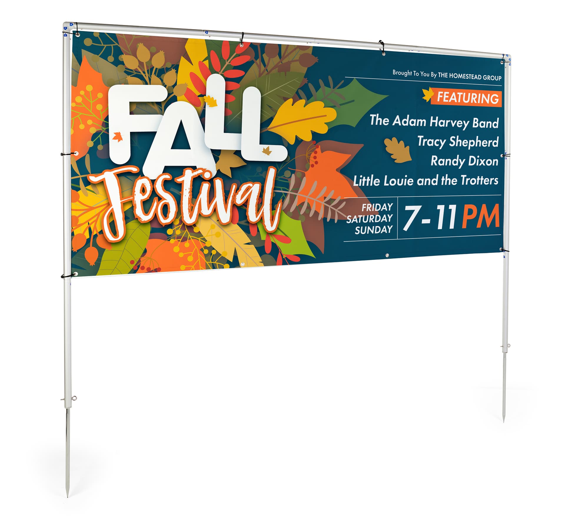 In-Ground Banner Frame | Portable Design w/ Carry Case | Displays2Go