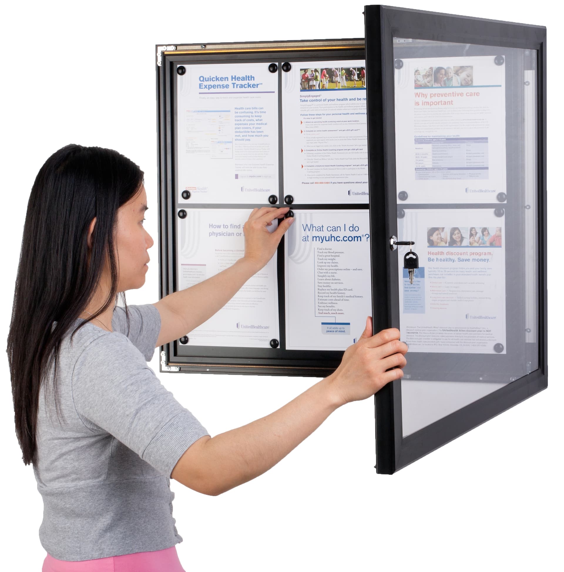 Outdoor Menu Case | Magnetic Surface & Locking Door | Displays2Go