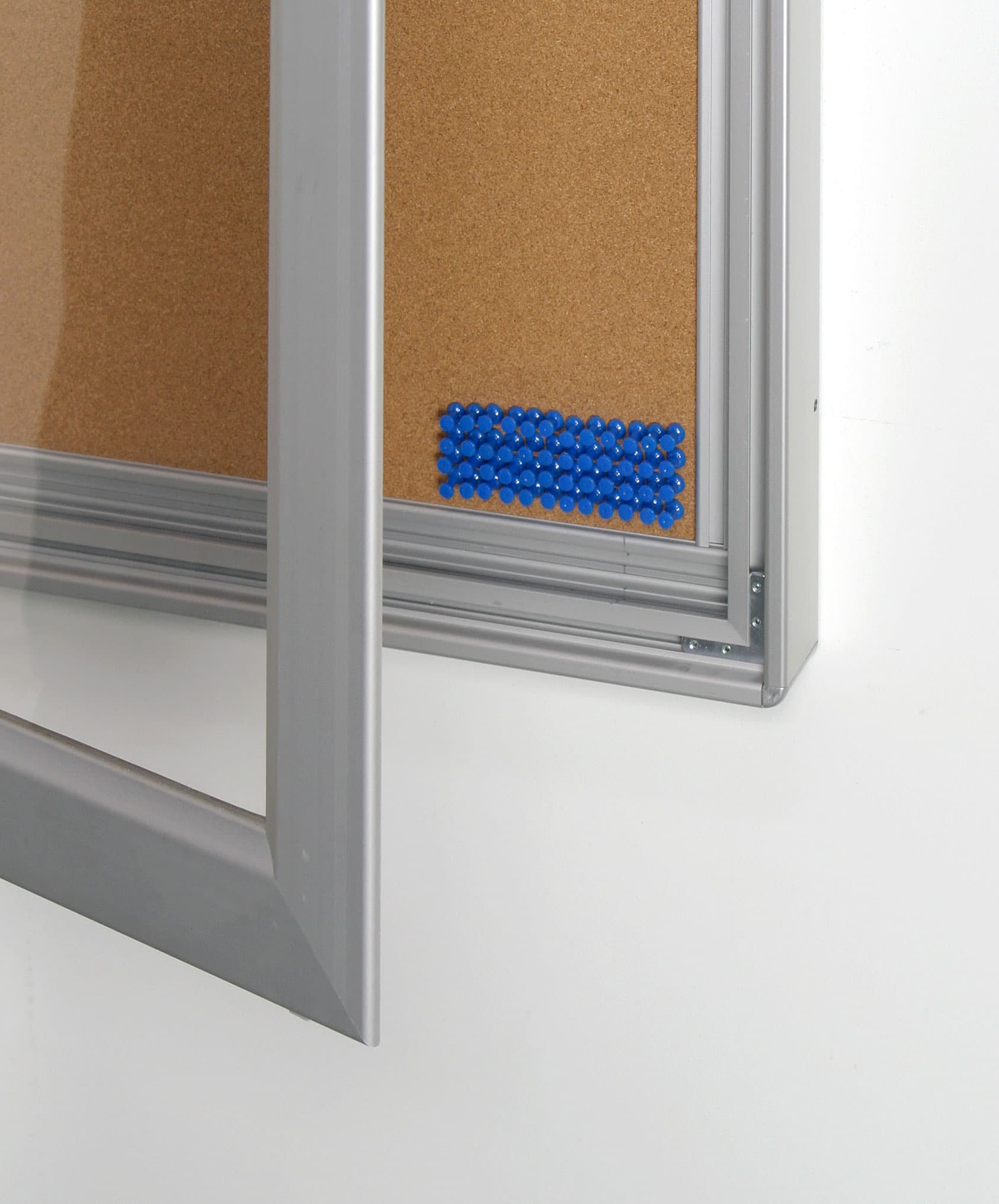 Exterior Rated Tackboard | Secure Bulletin Display for Menus | Displays2Go