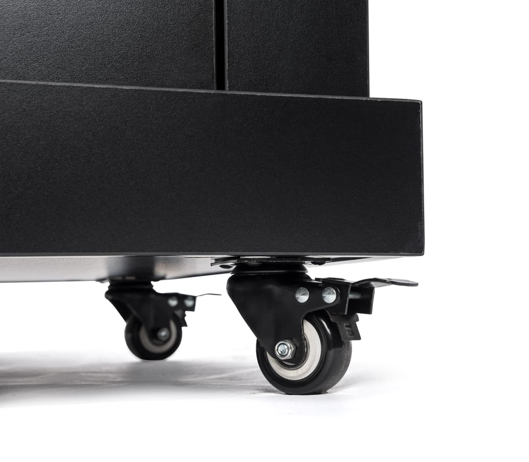 School Podium on Wheels | 2 Locking Storage Spaces | Displays2Go