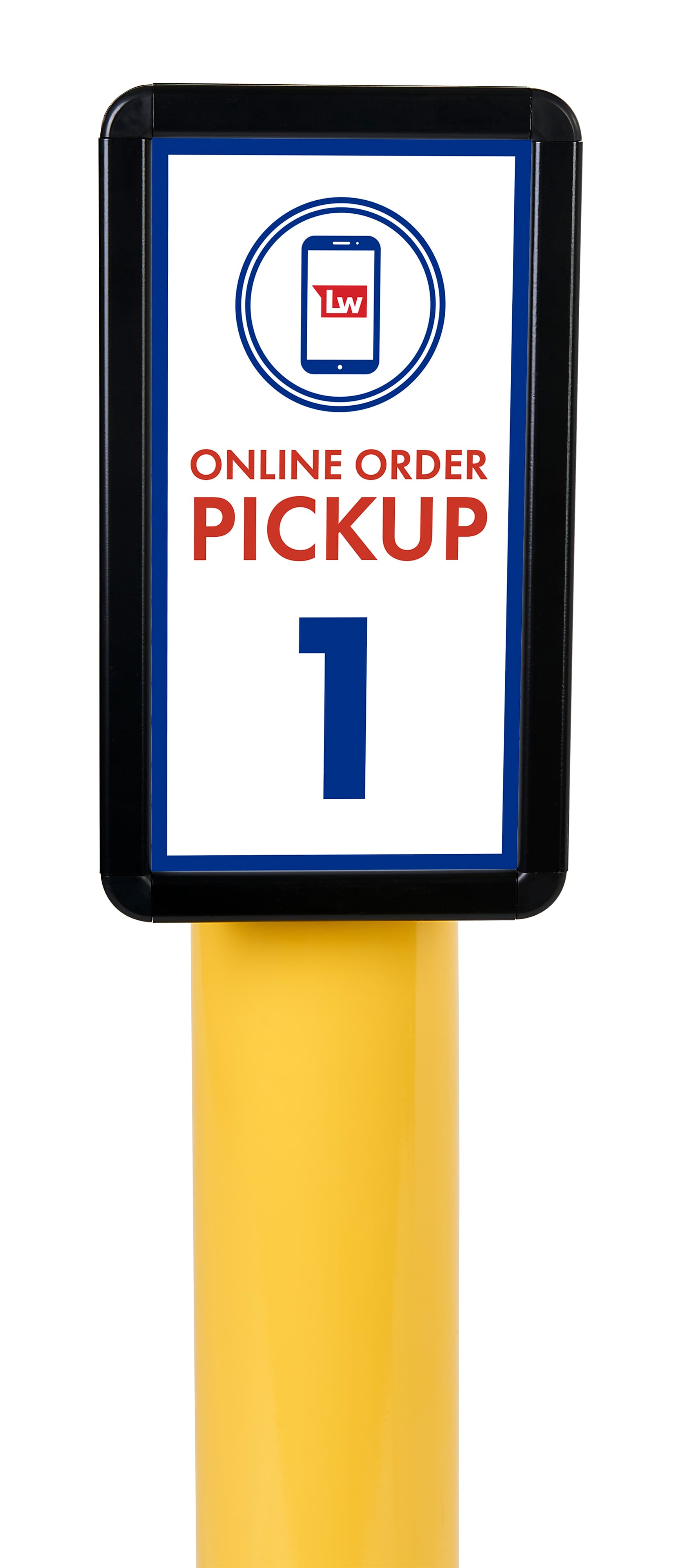 Bollard Mount Sign Frame | Exterior Signage for Safety Posts | Displays2Go