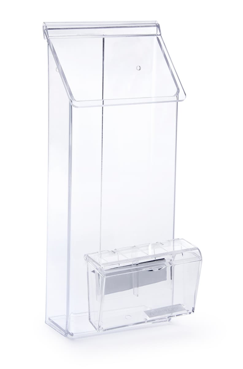 Outdoor Flyer Dispenser | Multi Pocket Clear Acrylic | Displays2Go