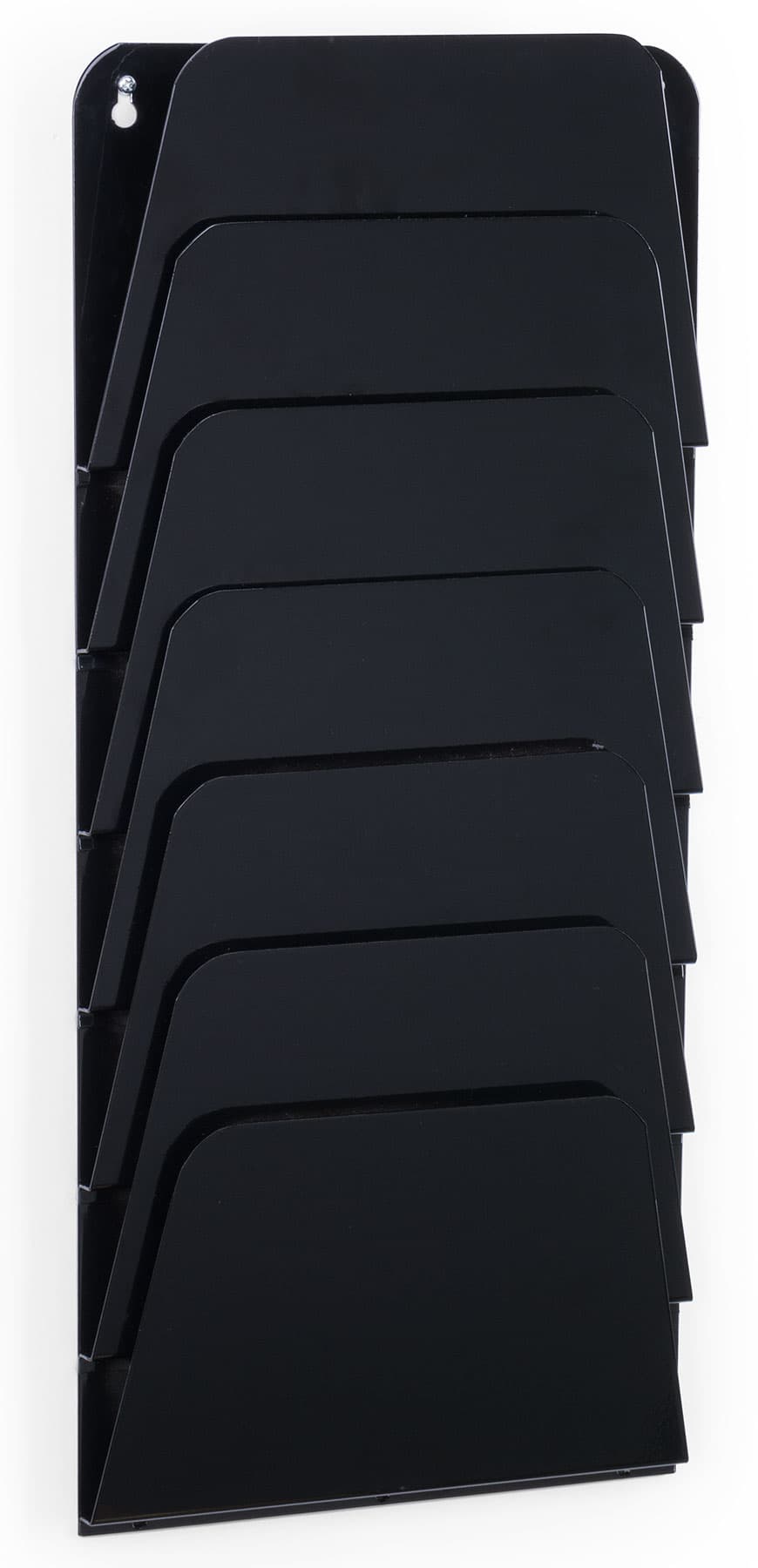 Wall Mount Black File Pocket | Vertical Stacked | Displays2Go