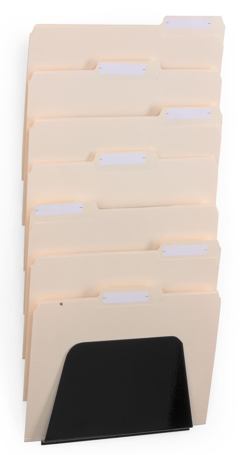 Wall Mount Black File Pocket | Vertical Stacked | Displays2Go