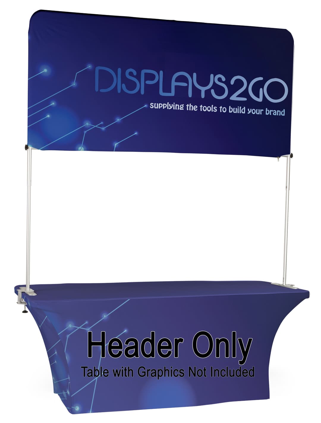 6’ Trade Show Table Header | Double Sided Custom Printing | Displays2Go