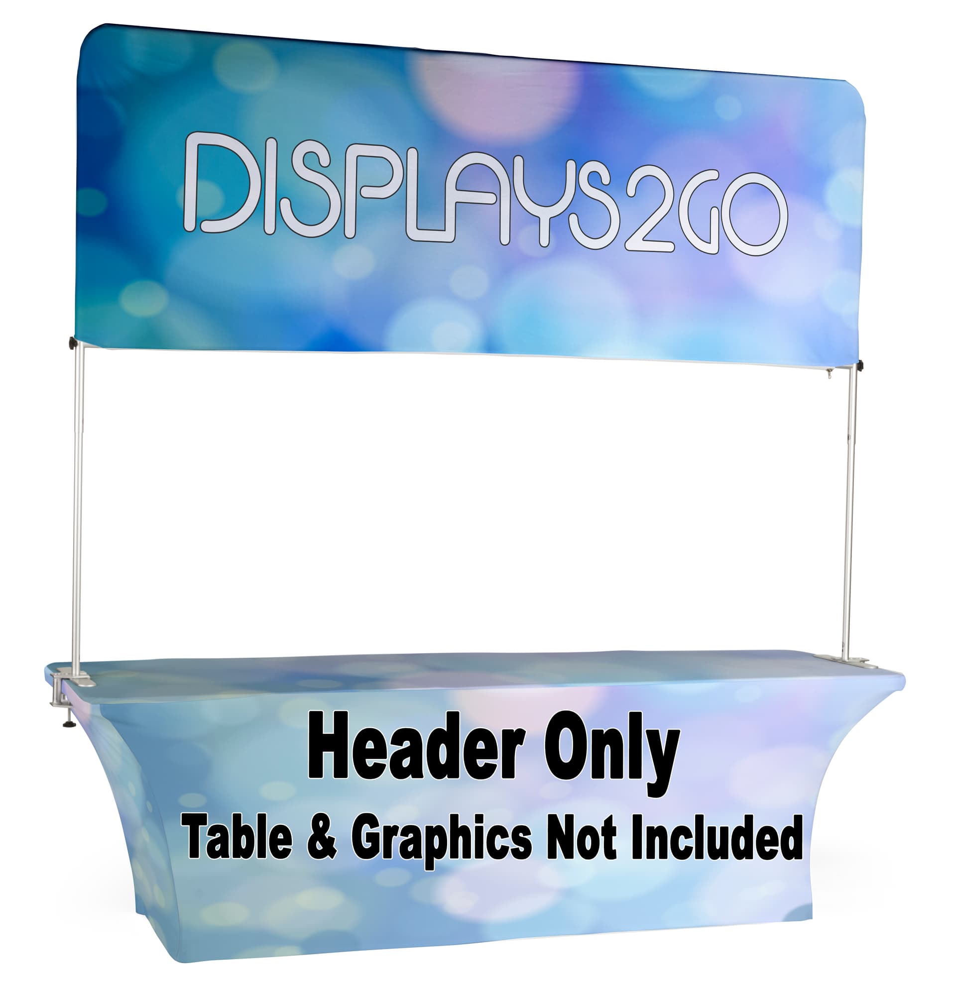 8’ Trade Show Table Header | Double Sided Custom Printing | Displays2Go