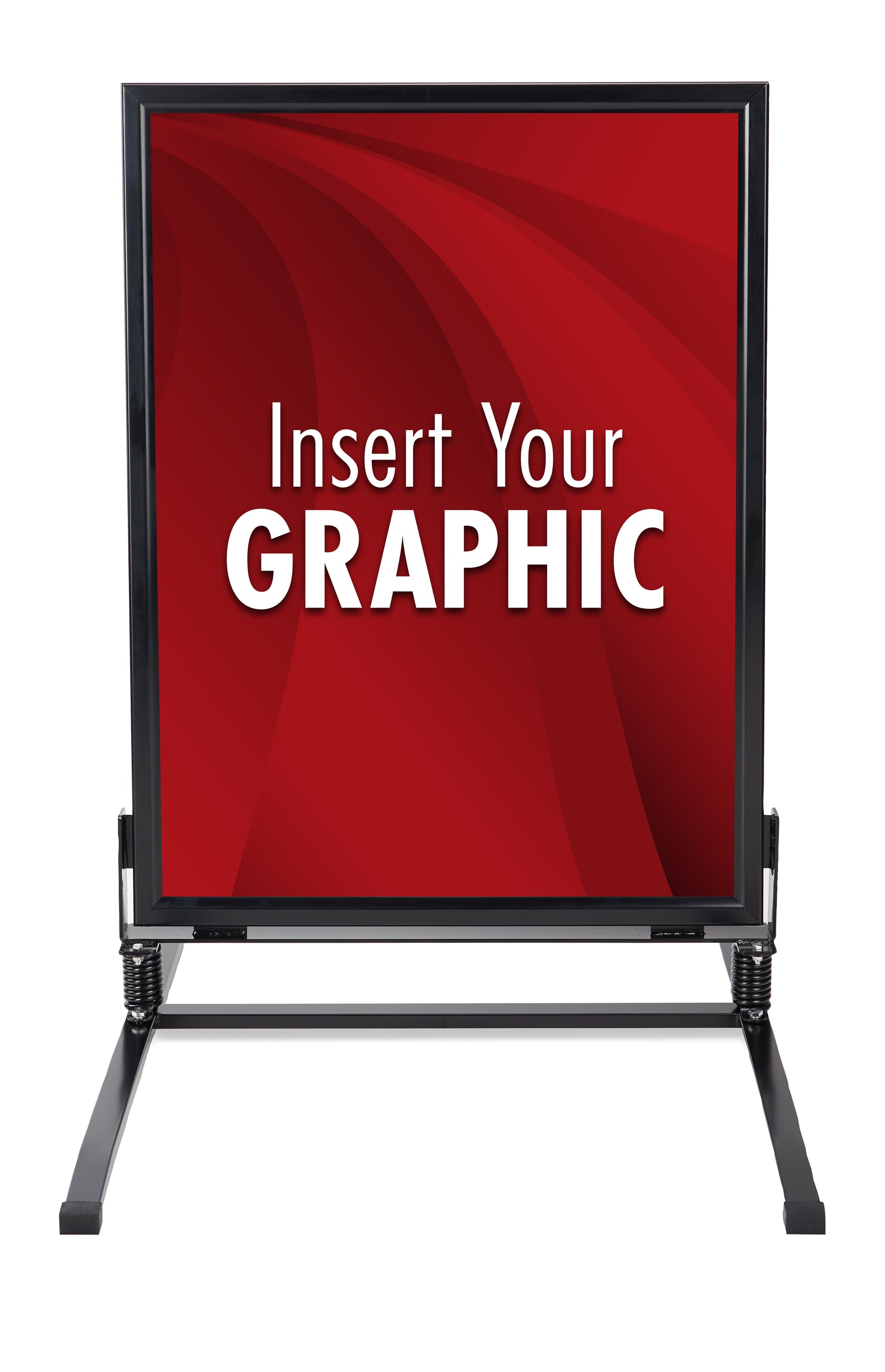 Wind Resistant Sidewalk Sign | 2 Sided Magnet Lined Poster Holder ...