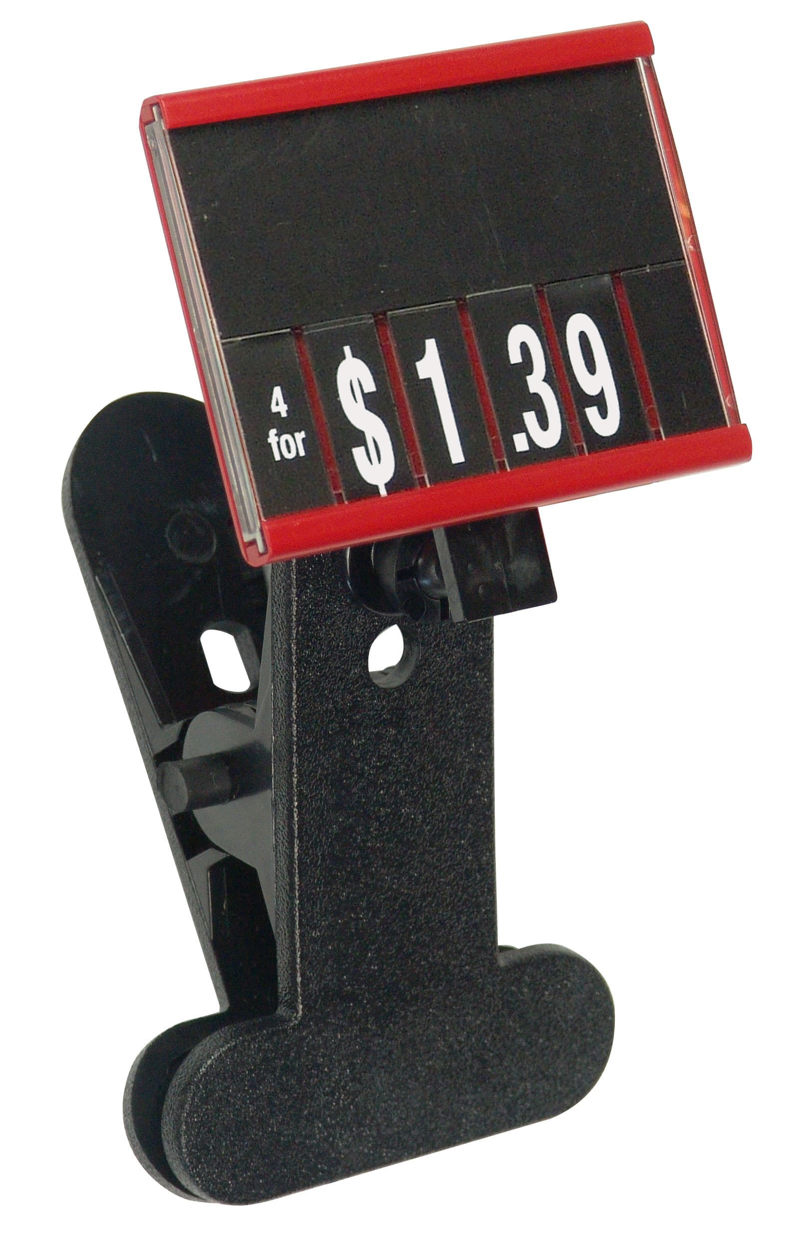 Red Plastic Price Tag Clamps with Write-on Surface | Number Kits ...