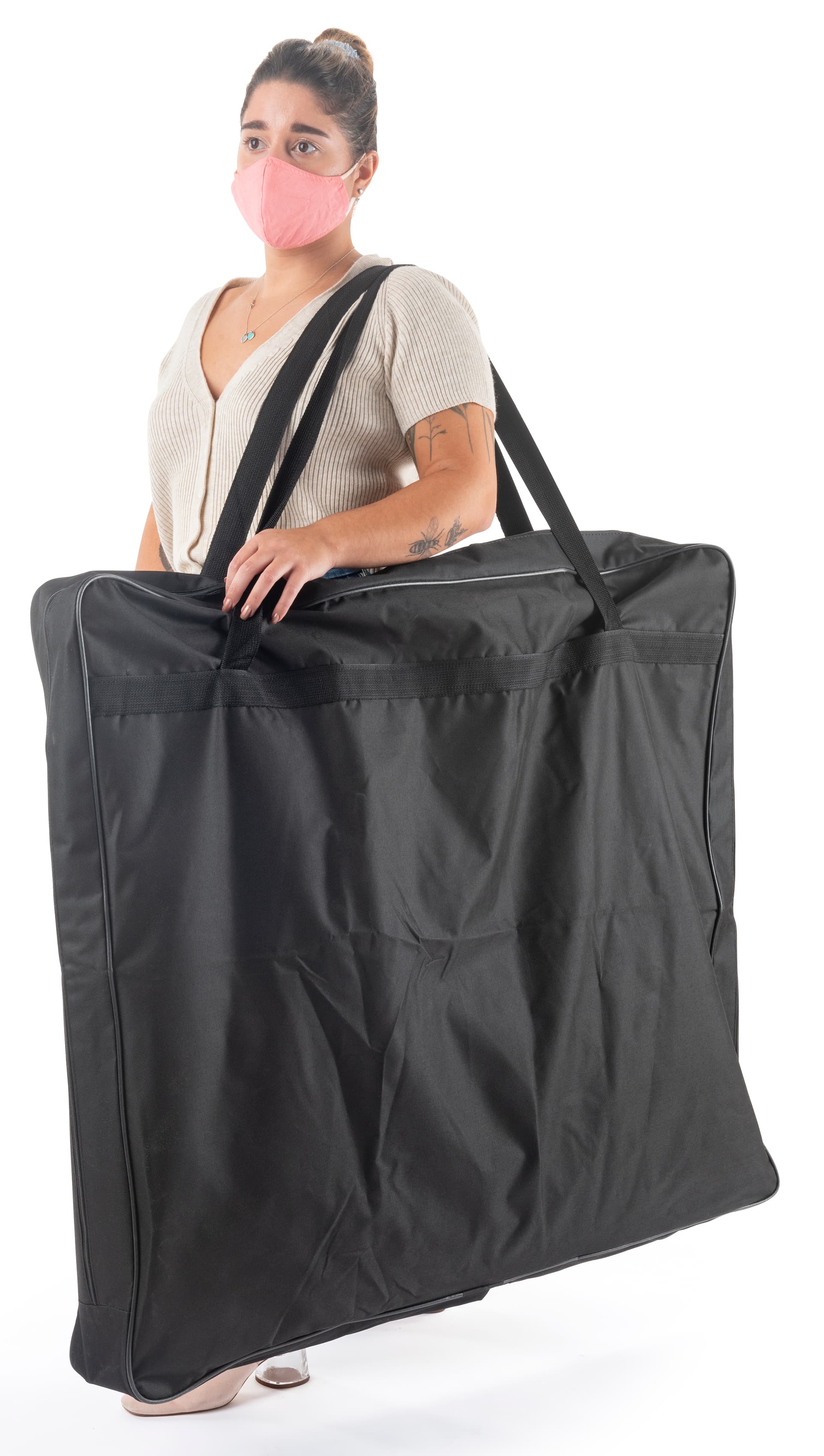 Mobile Sneeze Guard Tabletop | Nylon Carrying Case Included | Displays2Go