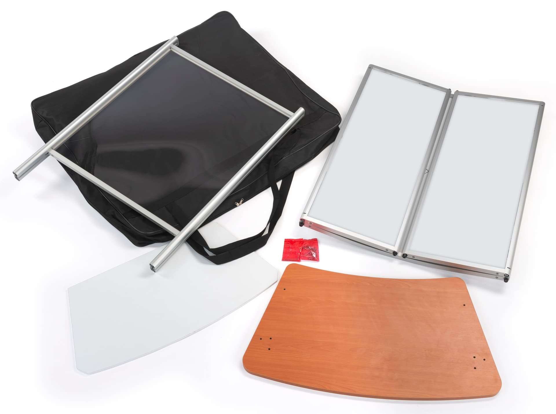 Mobile Sneeze Guard Tabletop | Nylon Carrying Case Included | Displays2Go